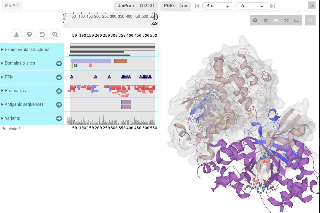 Proteo3Dnet: a web server for the integration of structural information ...